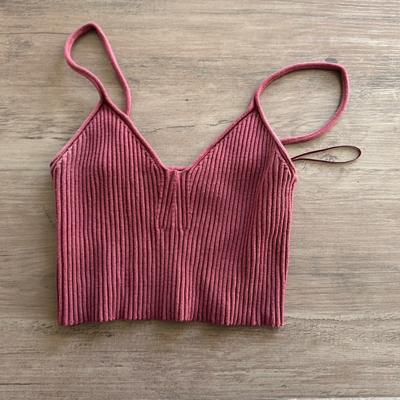 Zara | Tops | Zara Red Tang Top | Poshmark